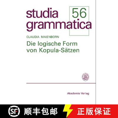 【3-4周达】Die logische Form von Kopula–Sätzen [9783050038643]
