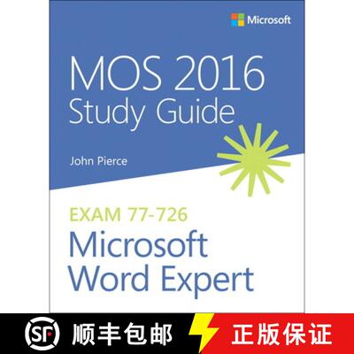 【3-4周达】Mos 2016 Study Guide for Microsoft Word Expert [9780735699359]