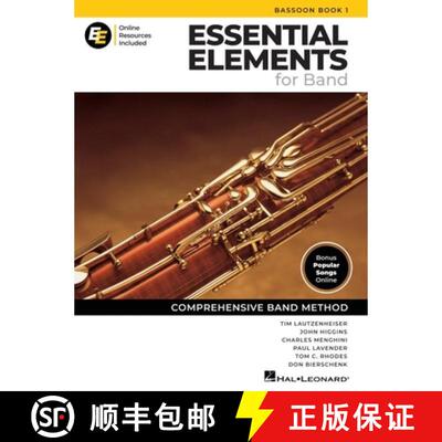 【3-4周达】Essential Elements for Band Bassoon Book 1 with Eei Online Resources Beginner Bassoon Meth... [9798350120585]