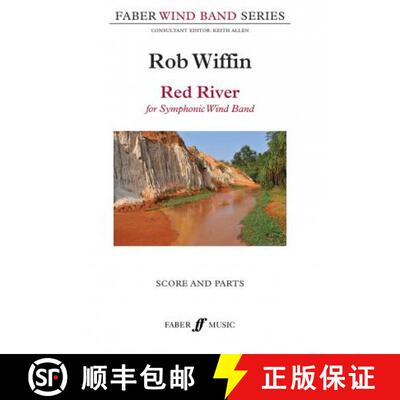 【3-4周达】Red River: For Symphonic Wind Band, Score & Parts [9780571572502]