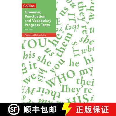 【3-4周达】Year 5/P6 Grammar, Punctuation and Vocabulary Progress Tests [9780008333652]
