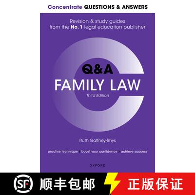 【3-4周达】Concentrate Questions and Answers Family Law: Law Q&A Revision and Study Guide [9780192897220]