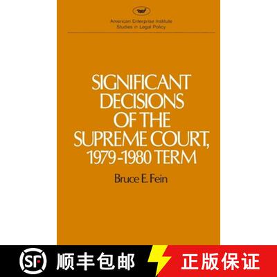 【3-4周达】Significant Decisions of the Supreme Court, 1979-1980 Term [9780844735689]