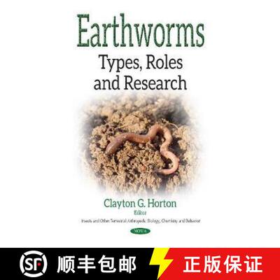 【3-4周达】精装 Earthworms: Types, Roles and Research [9781536121766]