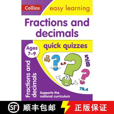 【3-4周达】Fractions & Decimals Quick Quizzes Ages 7-9: Prepare for School with Easy Home Learning [9780008212605]