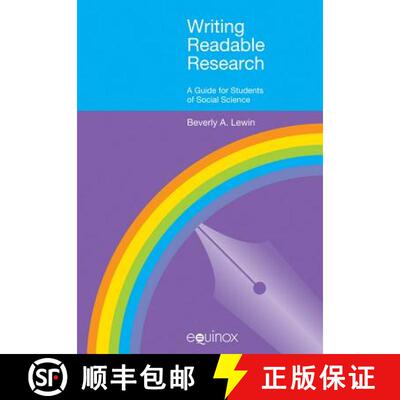 【3-4周达】Writing Readable Research: A Guide for Students of Social Science [9781904768562]