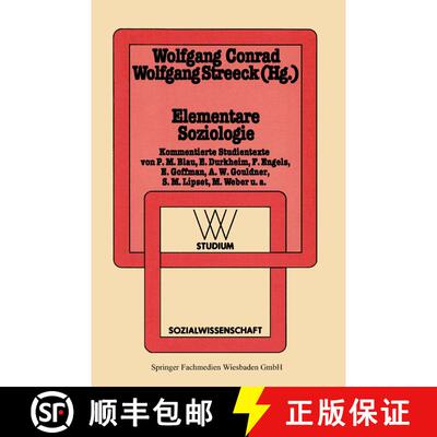 【3-4周达】Elementare Soziologie (2. Auflage 1980) [9783531220970]