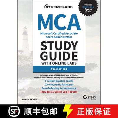 【3-4周达】MCA Microsoft Certified Associate Azure Administra tor Study Guide with Online Labs: Exam ... [9781394158478]