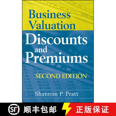 【3-4周达】精装 Business Valuation Discounts And Premiums, Second Edition [Wiley会计] [9780470371480]
