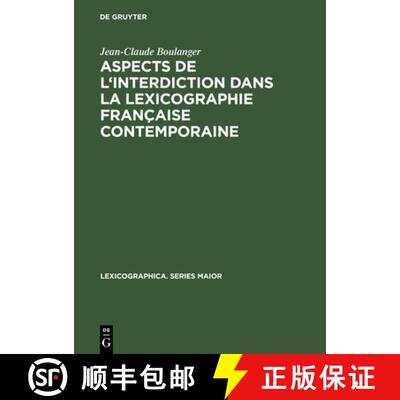 【3-4周达】精装 Aspects de l`interdiction dans la lexicographie française contemporaine [9783484309135]