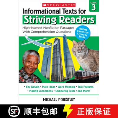 【3-4周达】Informational Texts for Striving Readers: Grade 3: High-Interest Nonfiction Passages with ... [9781338714647]