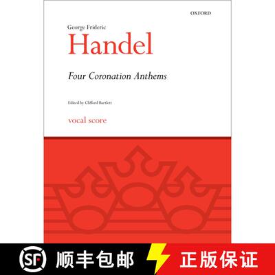 【3-4周达】Four Coronation Anthems: Vocal Score (Vocal score) [9780193352582]