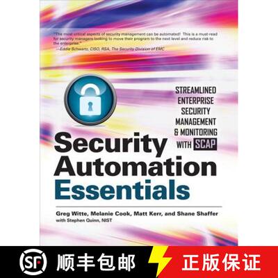 【3-4周达】Security Automation Essentials: Streamlined Enterprise Security Management & Monitoring wi... [9780071772518]