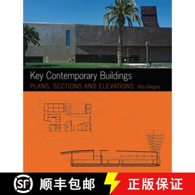 【3-4周达】Key Contemporary Buildings: Plans, Sections and Elevations (Key Architecture Series) [9780393732429]