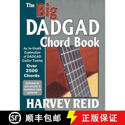 【3-4周达】The Big DADGAD Chord Book: An In-Depth Exploration of DADGAD Guitar Tuning [9781630290429]