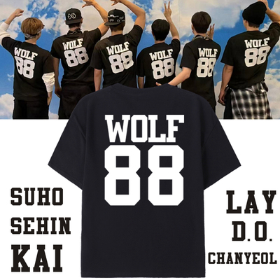 EXO同款WOLF88回归应援T恤