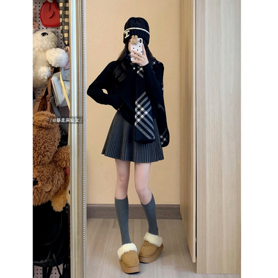 175高个子185加长甜美显瘦百褶裙