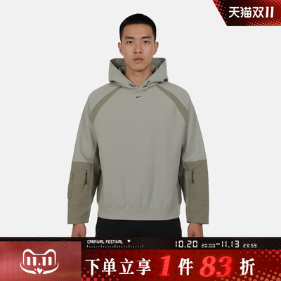 NIKE耐克男子运动休闲机能风宽松针织连帽套头衫卫衣IF1342-304