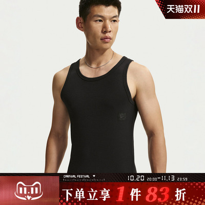 NIKE耐克男子AS M NK DF NAC RIB TANK运动休闲无袖T恤IR8810-010