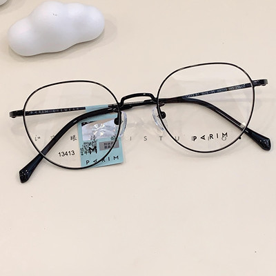 派丽蒙近视金属眼镜架女超轻经典圆框网红时尚素颜韩版新款13413