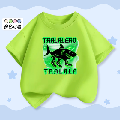 TralaleroTralala跑鞋鲨鱼T恤