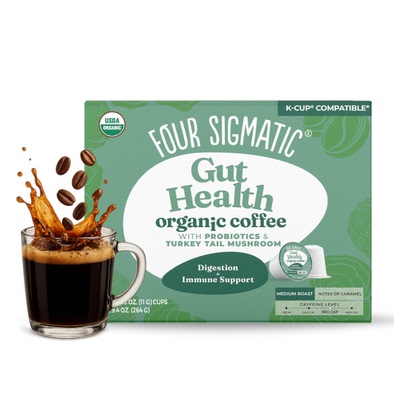 美国直邮Four Sigmatic Gut Health Organic Coffee有机咖啡包