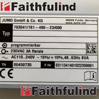 议价Jumo 00450735 久茂全新温控器 703041/181-480-23/000 dTRON
