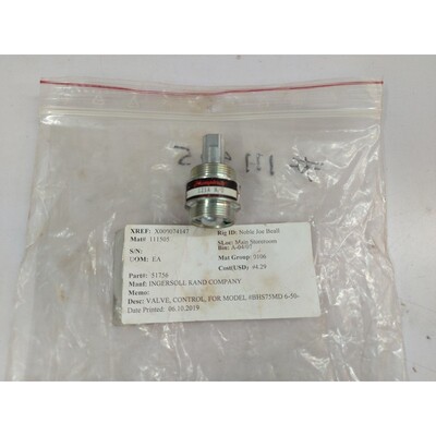 Humphrey 125A Aria Pilota Valvola di Controllo