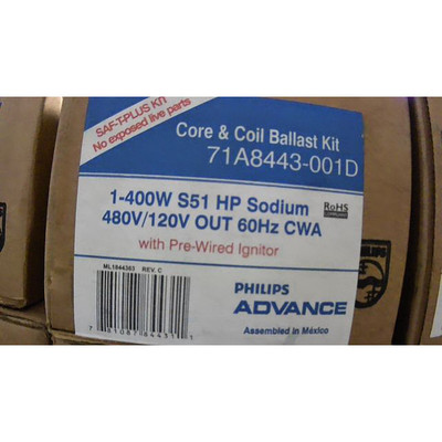Kit De Balasto Philips 71A8443-001D Core Y Bobina 400W - NUE