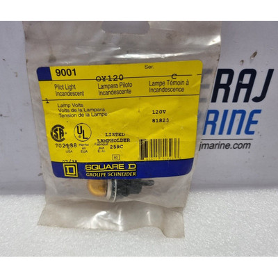 Square D 9001 Pilot Light Incandescent OY120 Lampara Ser.C
