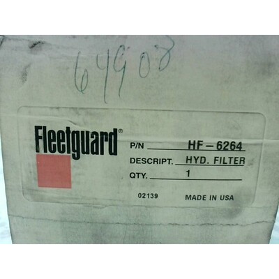 Elemento De Filtro Hidráulico Fleetguard HF-6264 - Nuevo En