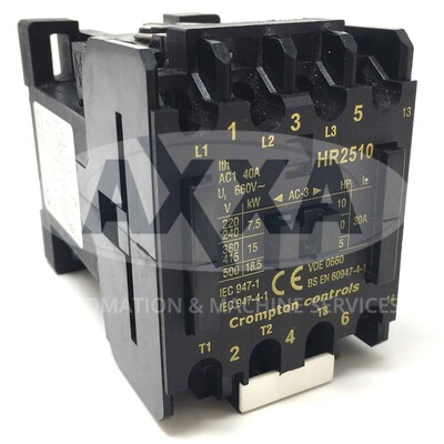 Contactor HR2510-110 Brook Crompton 110VAC 15kW 1NO HR2510