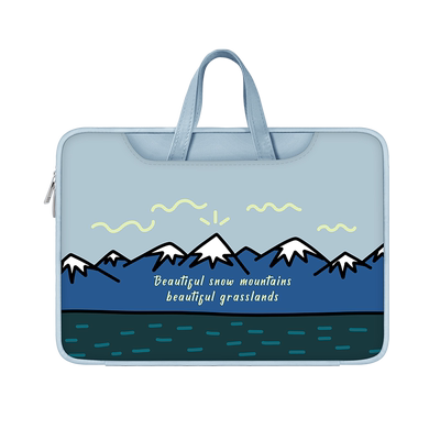 VISION雪山插画笔记本电脑包手提