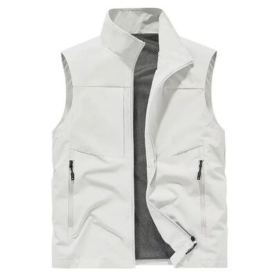 Men's Lamb Wool Vest Winter Warm Padded Sleeveless Jacket Th