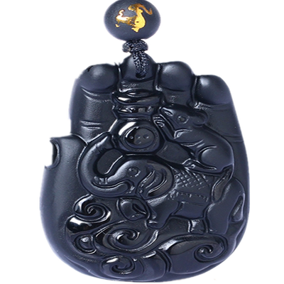 和田玉生肖吊坠虎形饰品