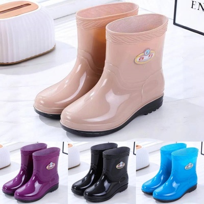 雨鞋女款中筒外穿舒适防滑胶鞋套鞋洗车厨房雨靴轻便工作防水鞋女
