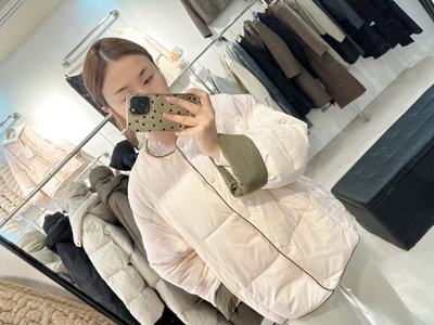 2025韩系圆领撞色短款羽绒服冬季新款小个子面包服简约宽松外套