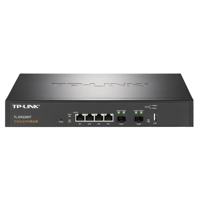 TP-LINK普联 TL-ER2260T 万兆上联企业VPN路由器 带机量300左右 2个万兆SFP+光口4个千兆口 pppoe服务器