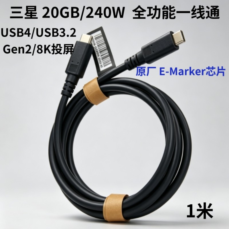 240W 三星USB4 PD3.1 20Gbps 兼容3.2/3.1/雷电4/4K/8K60Hz一线通
