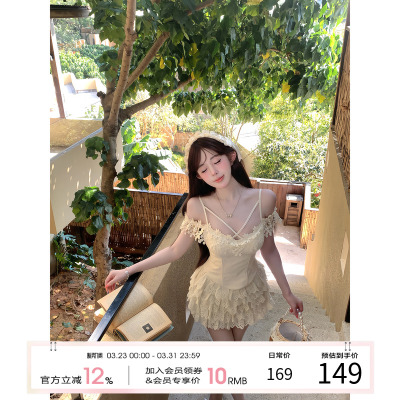 天鹅er 【精灵物语】气质性感夏季小众套装E26B20073+E26Q20074