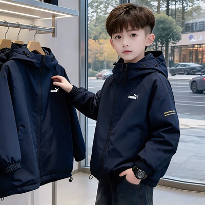 奥莱专柜男童秋装新款冲锋衣外套