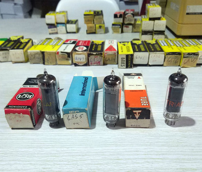 美国喜万年SYLVANIA/TRIAD 6AS5 电子管 带盒装 3个