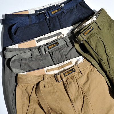 重磅美式复古OG107大口袋甲板裤