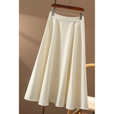 WW￥239 秒！气质 笈简通勤 大摆高腰A字半身伞裙春天家女29A2