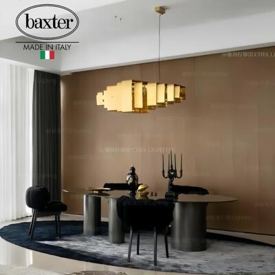 BAXTER LAIS 吊灯复刻款 意式后现代黄铜吊灯餐厅吧台客厅高级感