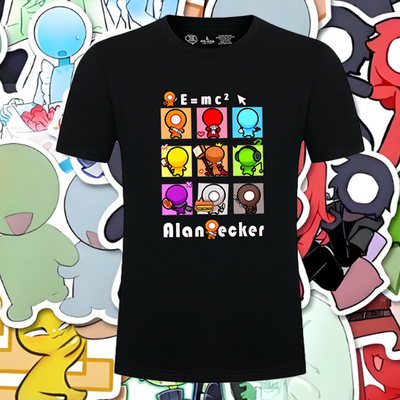 红火柴人动画卡通周边印花短袖T