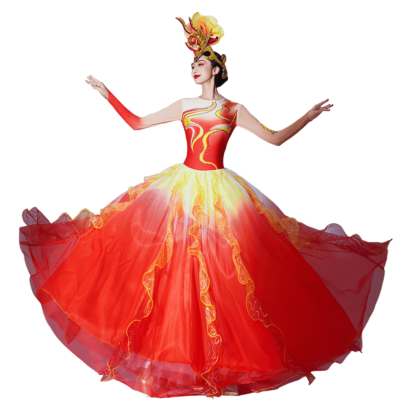 灯火里的中国舞蹈服装