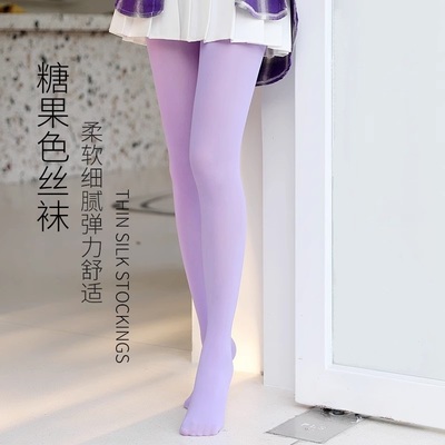 洛丽塔白色丝袜春夏80D天鹅绒袜