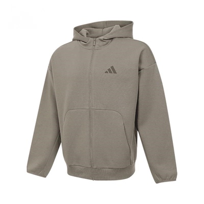 Adidas阿迪达斯M FI SL FZ男女款运动训练休闲连帽夹克外套JD4947