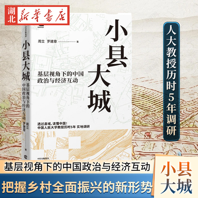 小县大城 基层视角下的中国政治与经济互动 中国人民大学教授周立 罗建章著 县域经济县域治理 基层治理 把握乡村全面振兴的新形势